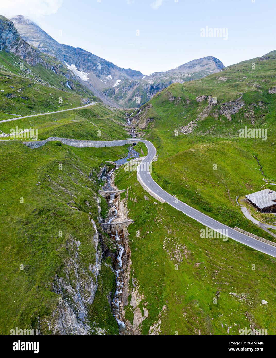 High Alpine Road Stock Photo - Alamy