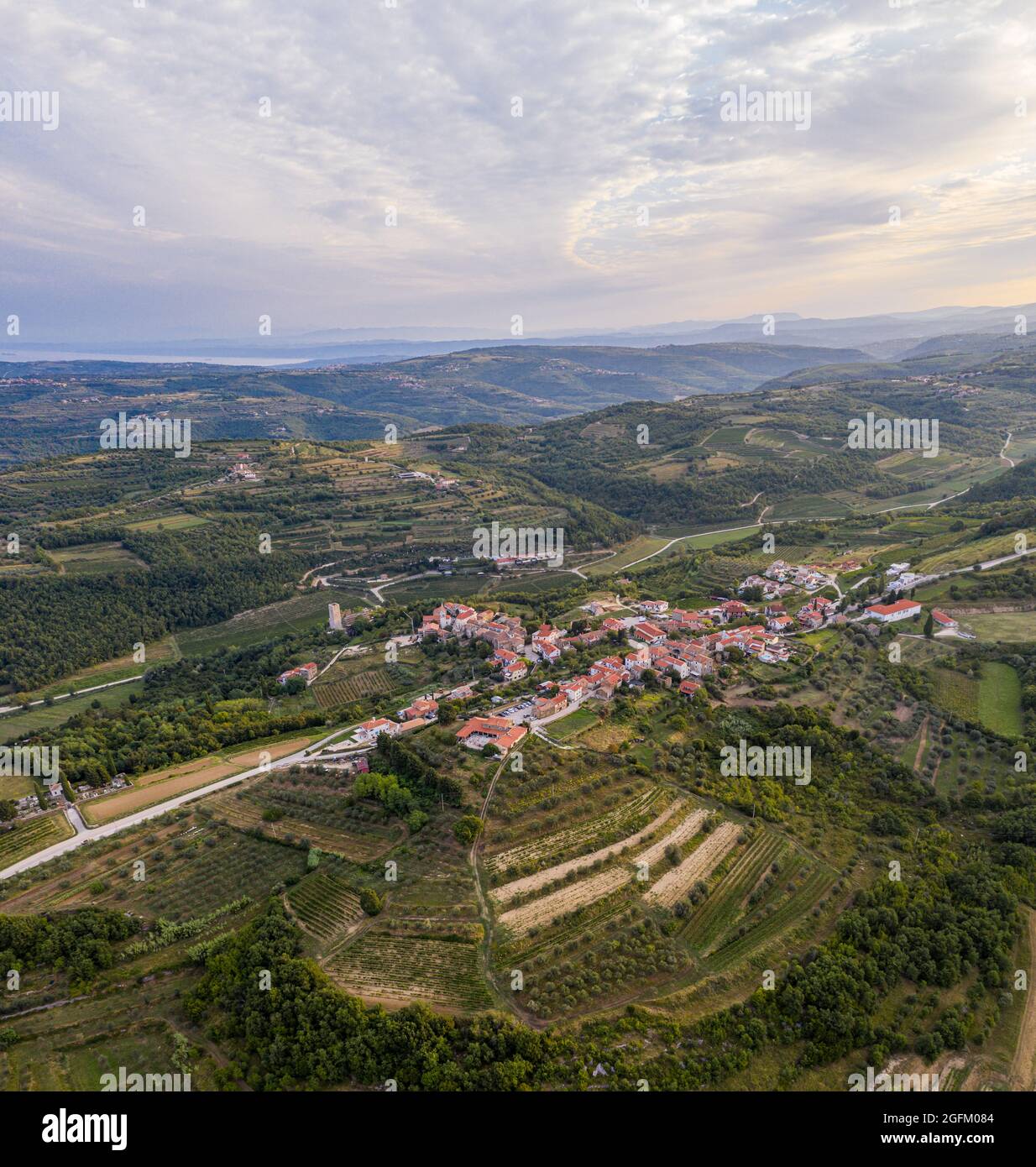 European village morning Stock Photo - Alamy