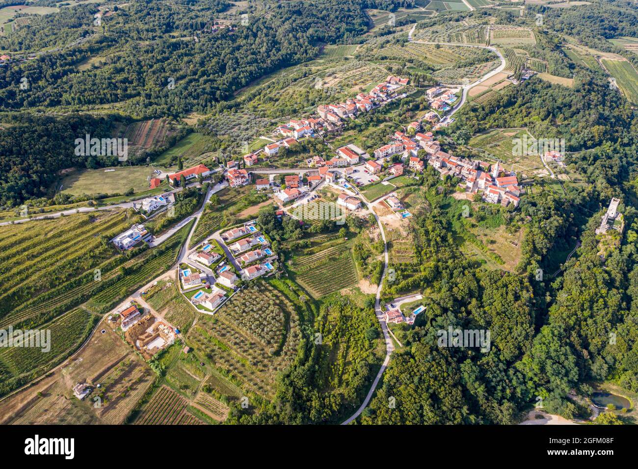 European village morning Stock Photo - Alamy