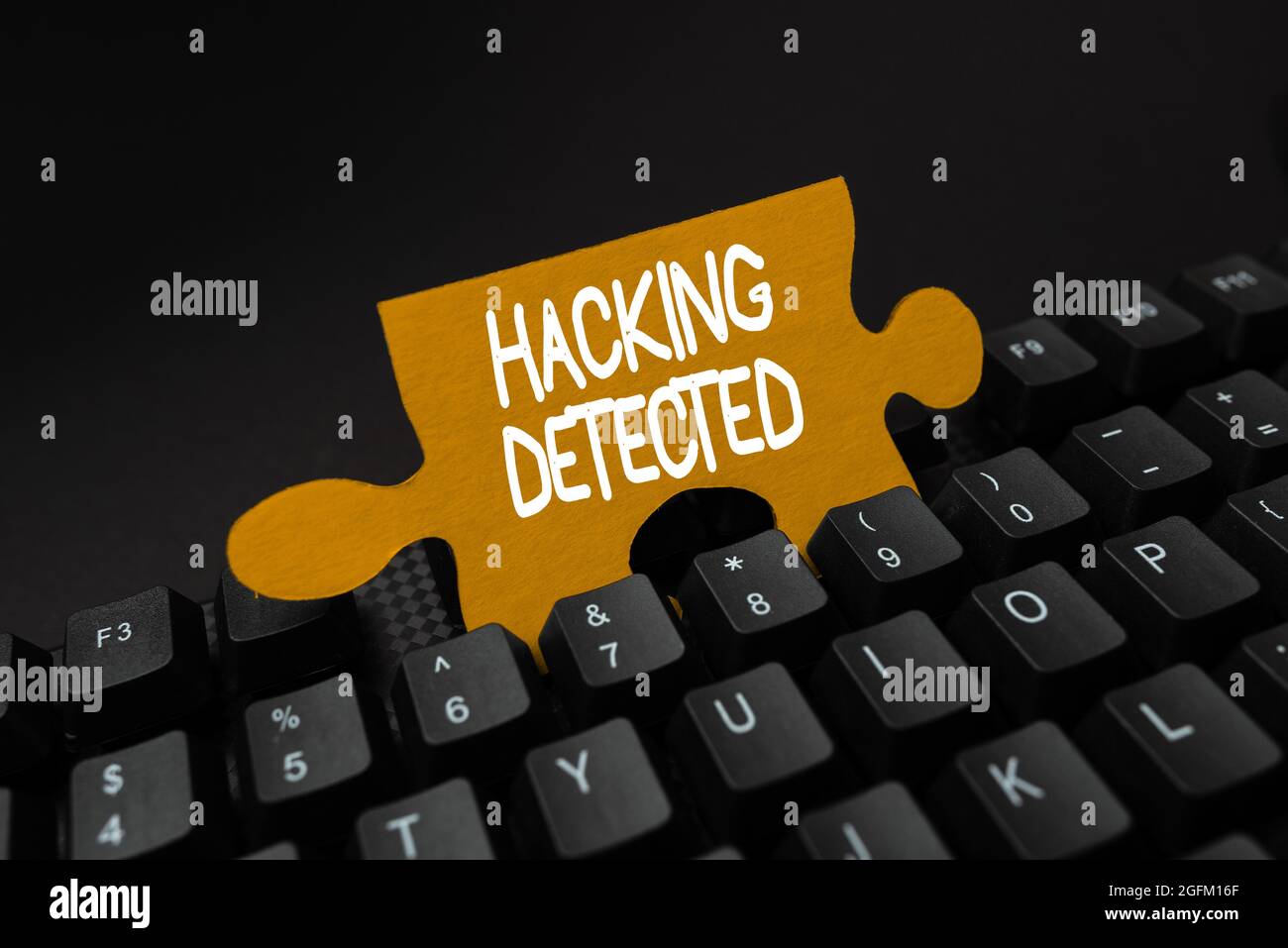 Text caption presenting Hacking Detected. Business idea identify the ... Text caption presenting Hacking Detected. Business idea identify the ...