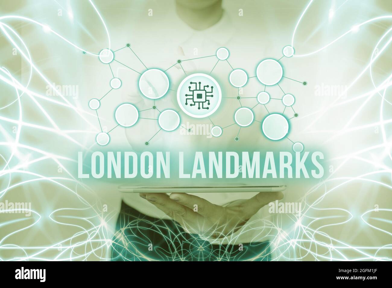 Sign displaying London Landmarks. Word for most iconic landmarks and ...