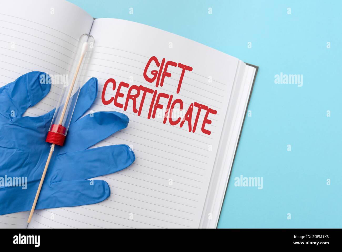 Hand writing sign Gift Certificate. Concept meaning certificate ...