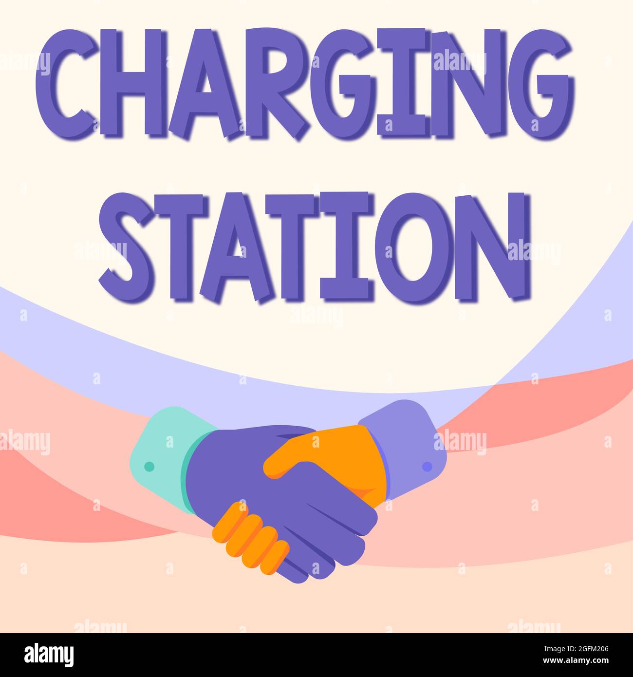Text showing inspiration Charging Station. Business approach places ...