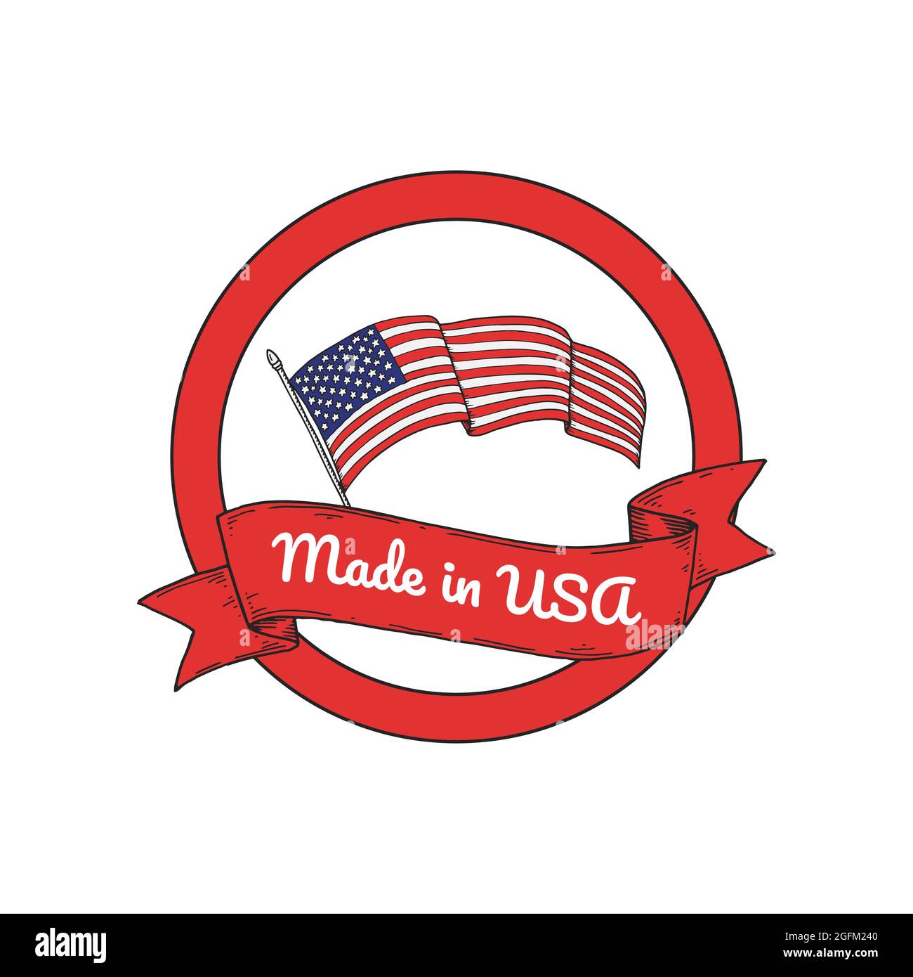 Hand waving american flag hi-res stock photography and images - Alamy