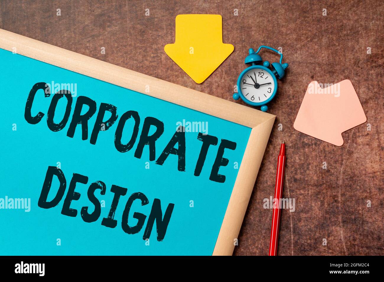 Sign displaying Corporate Design. Business approach official graphical ...