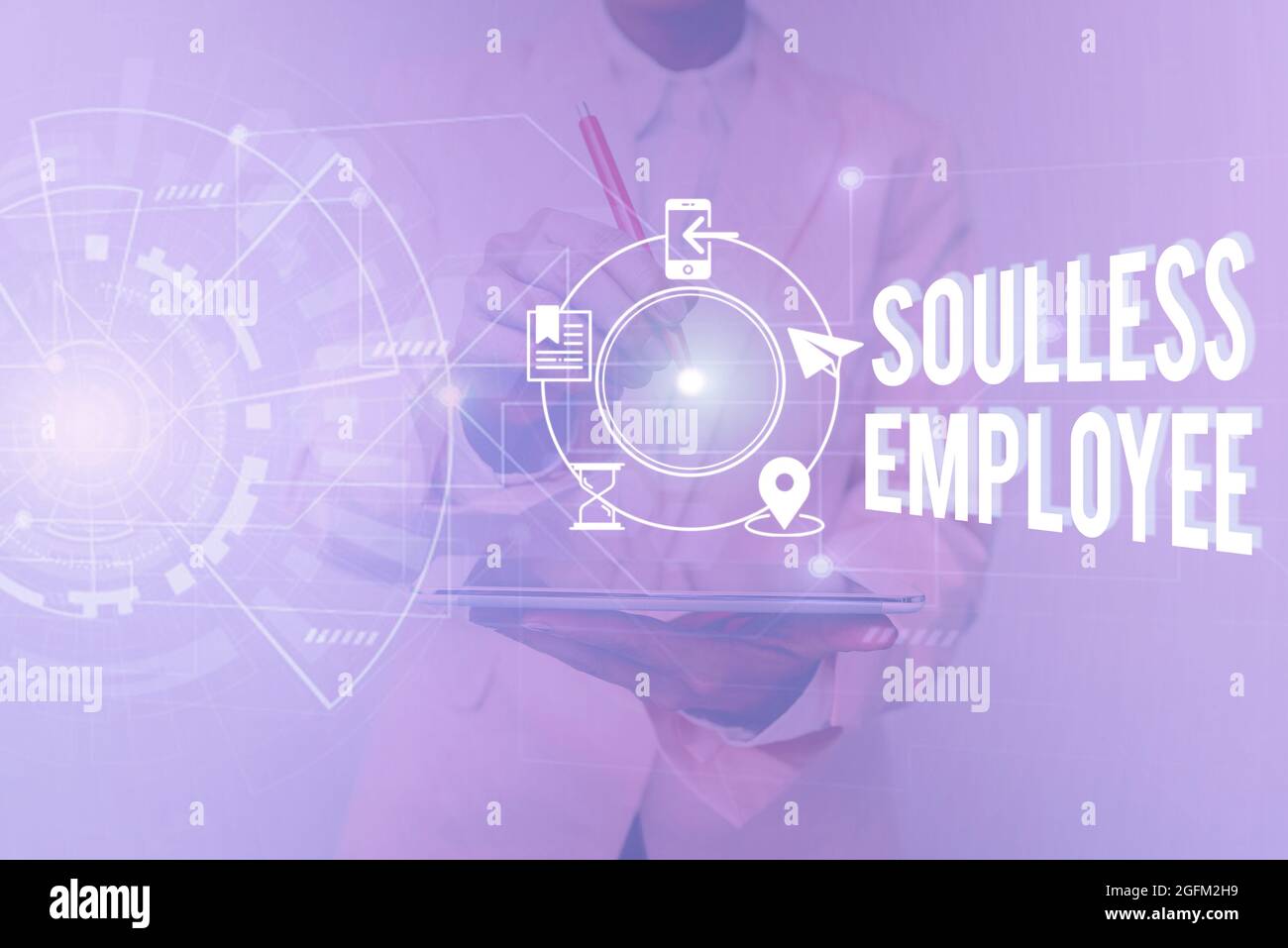 Conceptual caption Soulless Employee. Word for lack human qualities and ...