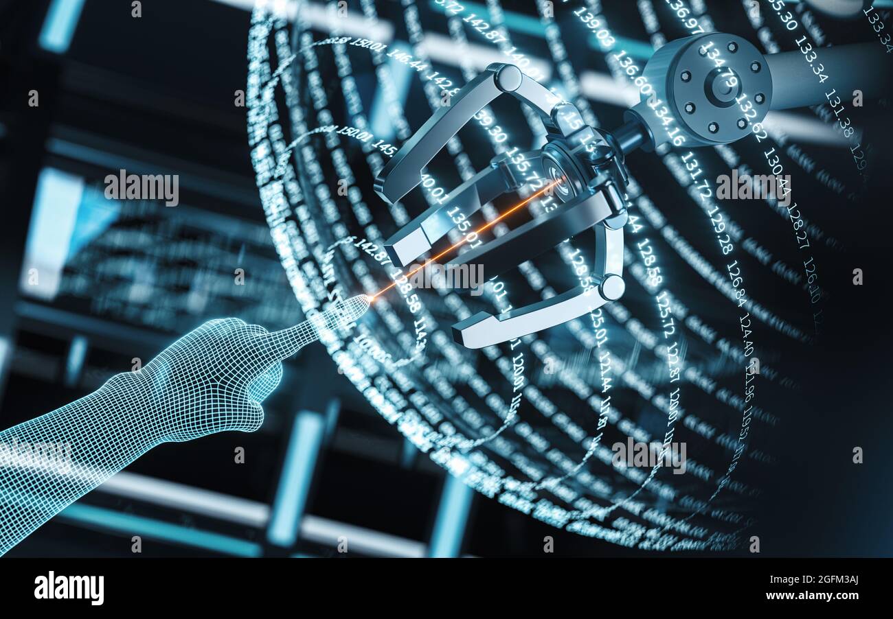 Mechanical robotic arm laser hi-res stock photography and images - Alamy