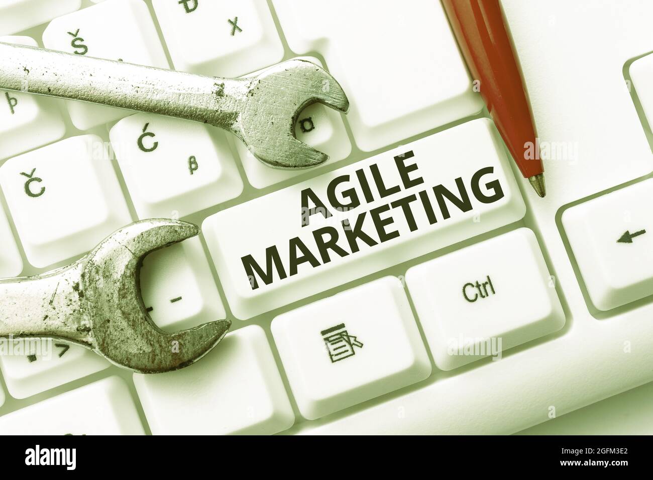 Text showing inspiration Agile Marketing. Concept meaning focusing team ...