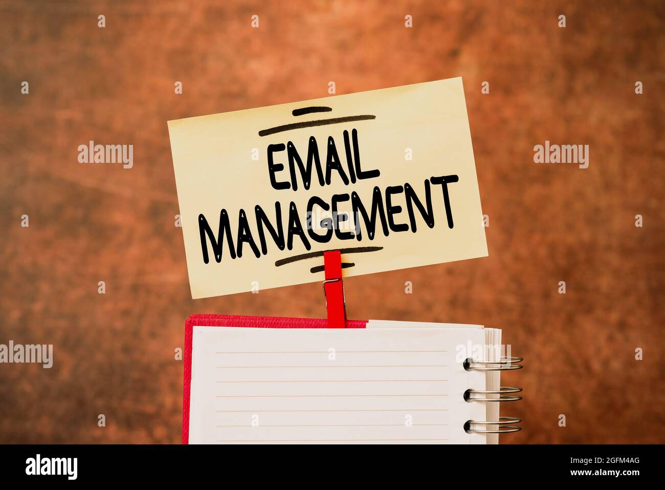 Conceptual caption Email Management. Business overview systematic ...