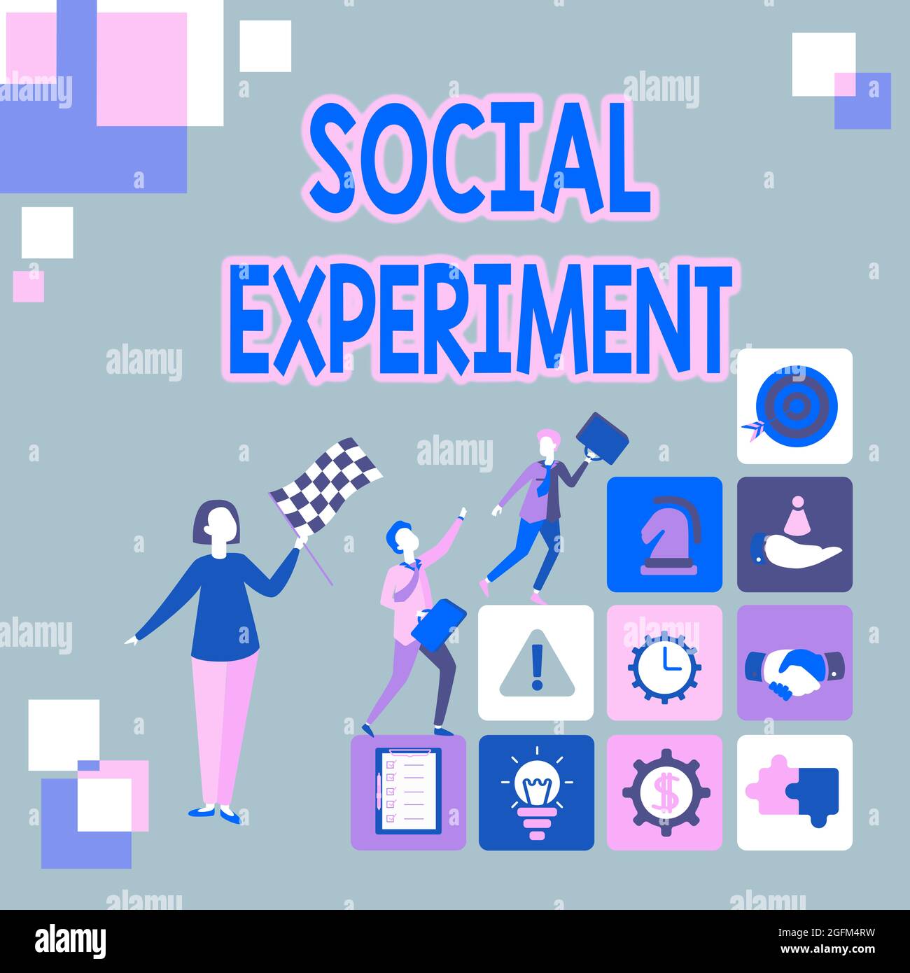 Hand writing sign Social Experiment. Word Written on the research ...