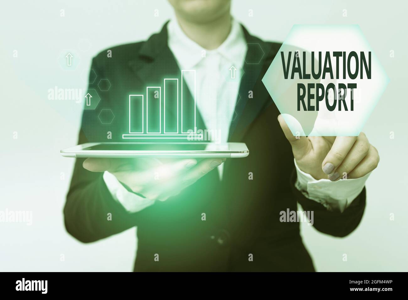 Inspiration showing sign Valuation Report. Business idea process of ...