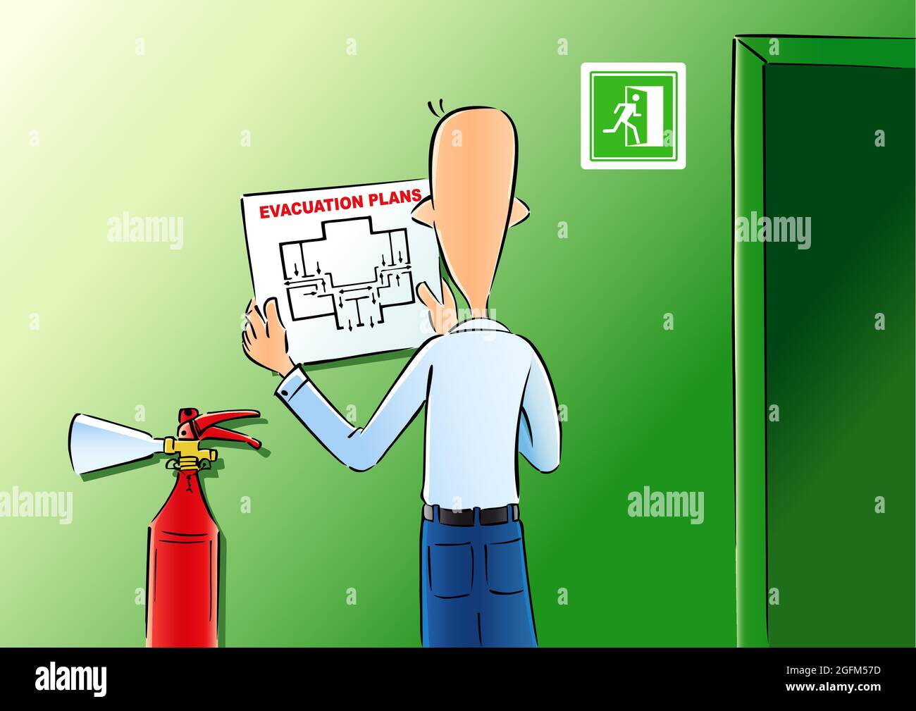 Emergency plan cartoon hi-res stock photography and images - Alamy
