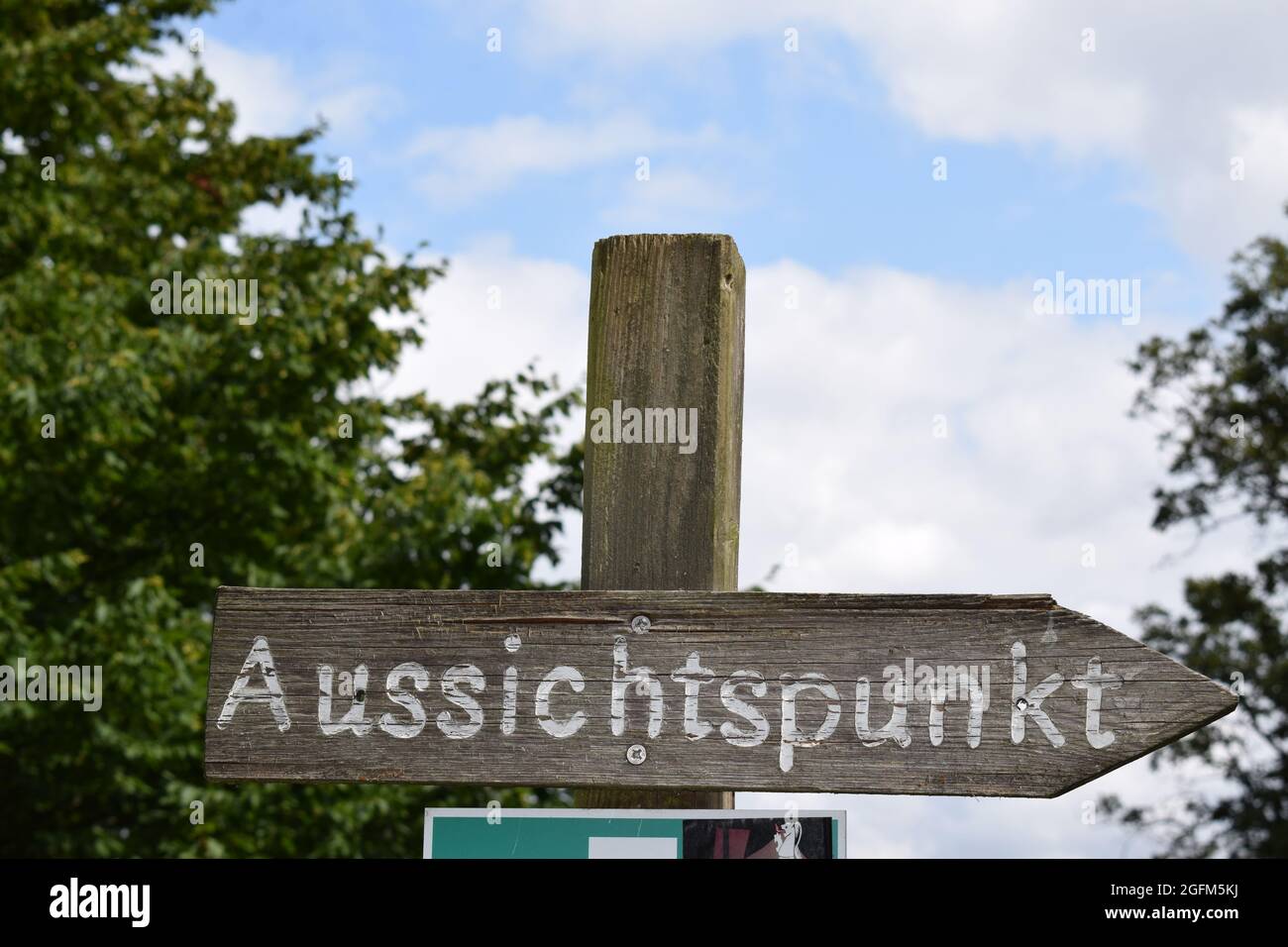 sign to viewing point Stock Photo - Alamy