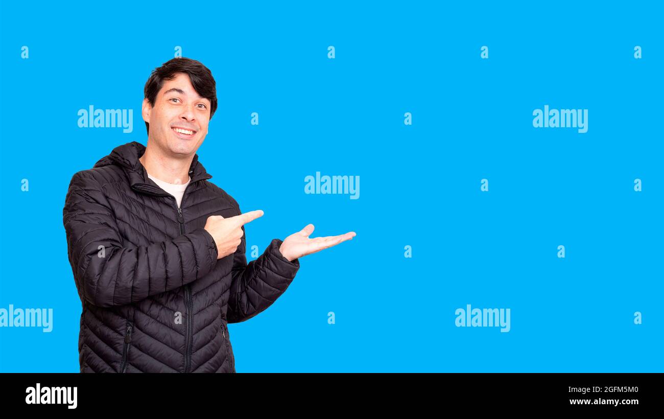 Gesture finger pointing ahead hi-res stock photography and images - Alamy