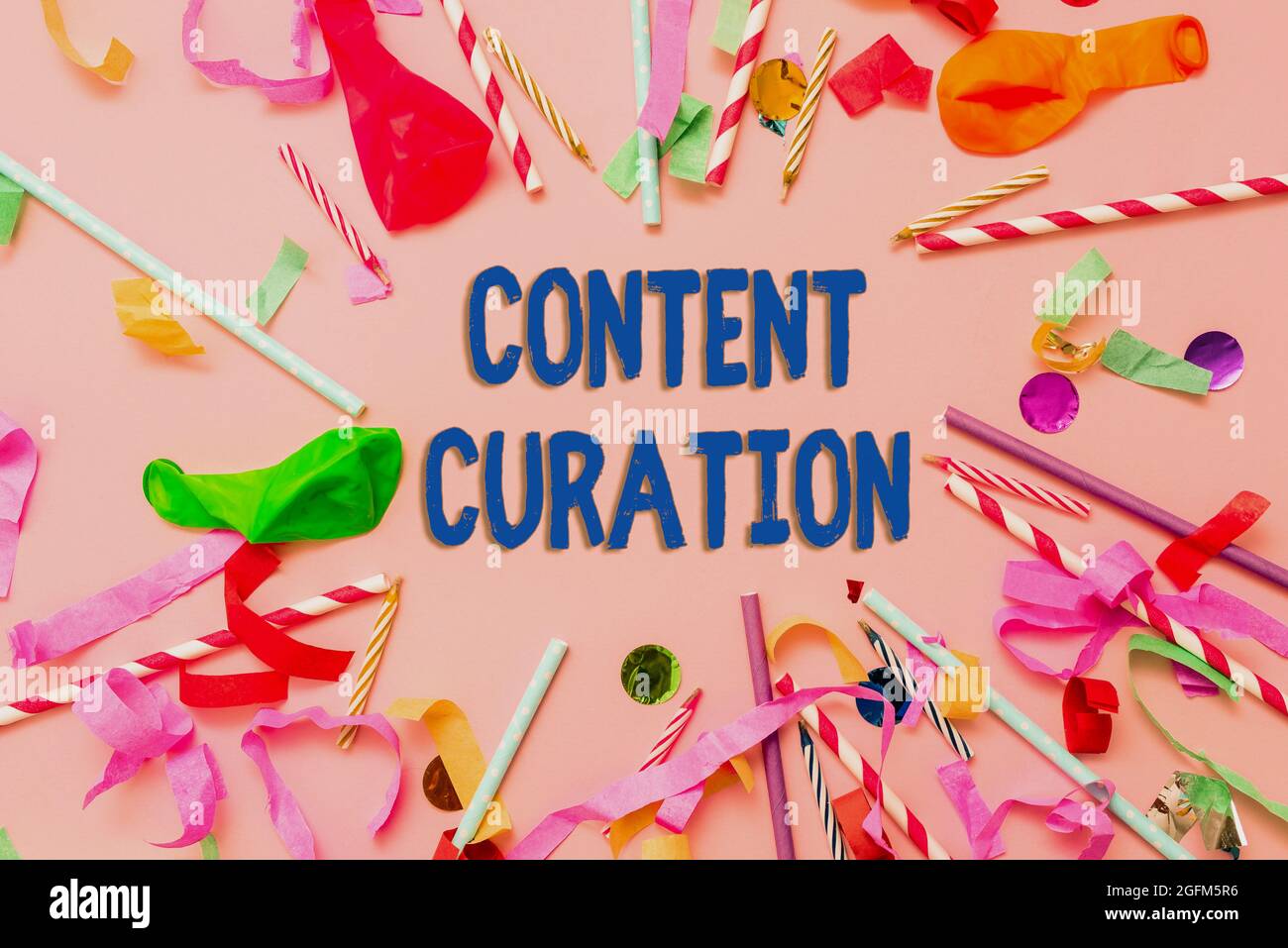 Inspiration showing sign Content Curation. Word Written on process of ...