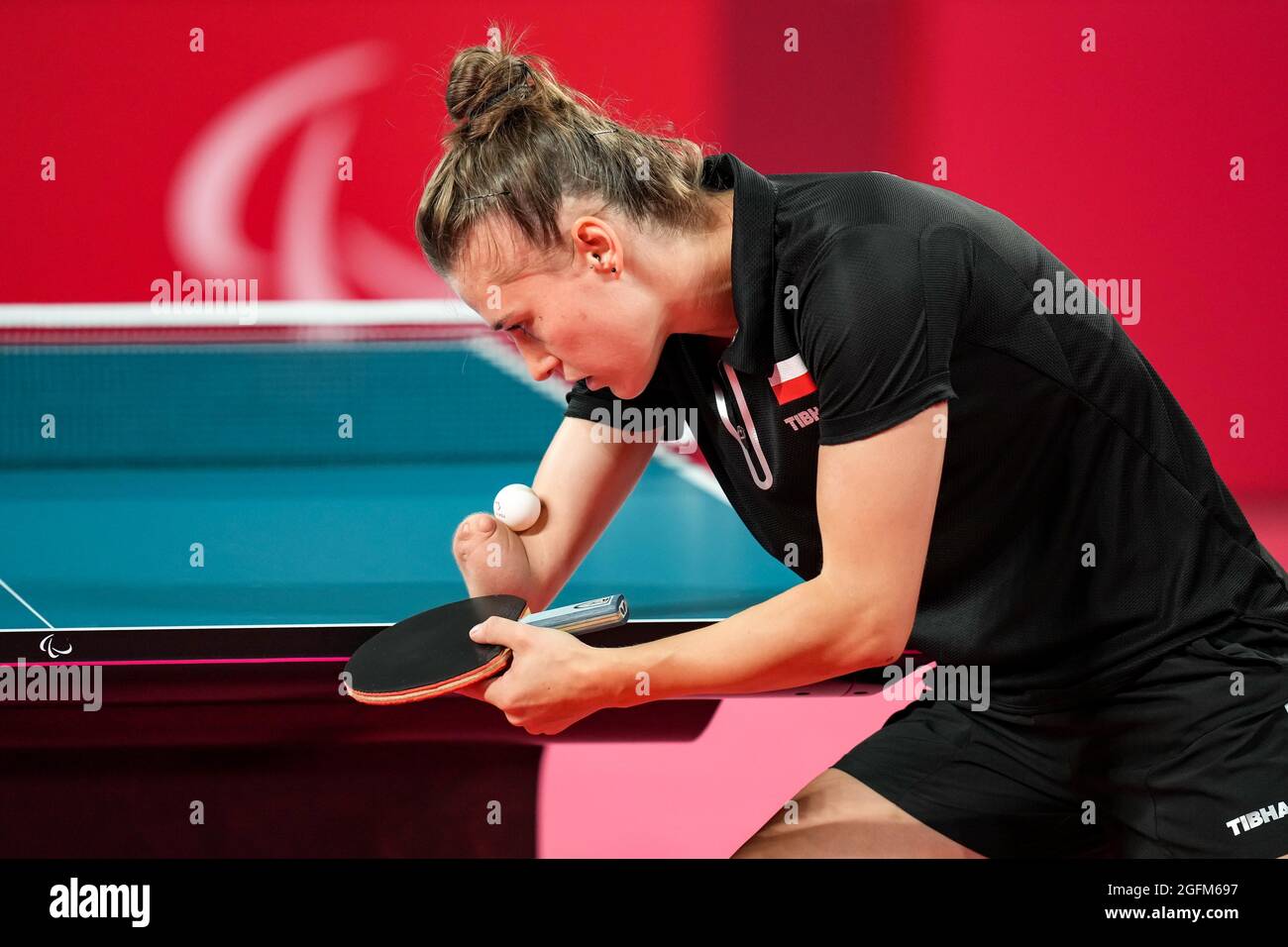 (210826) -- TOKYO, Aug. 26, 2021 (Xinhua) -- Natalia Partyka of Poland ...