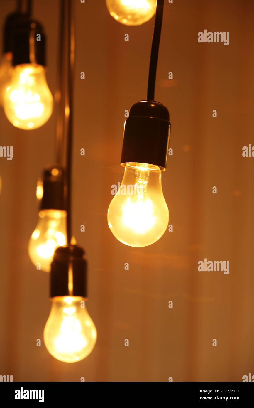 Decorative light bulbs Stock Photo - Alamy