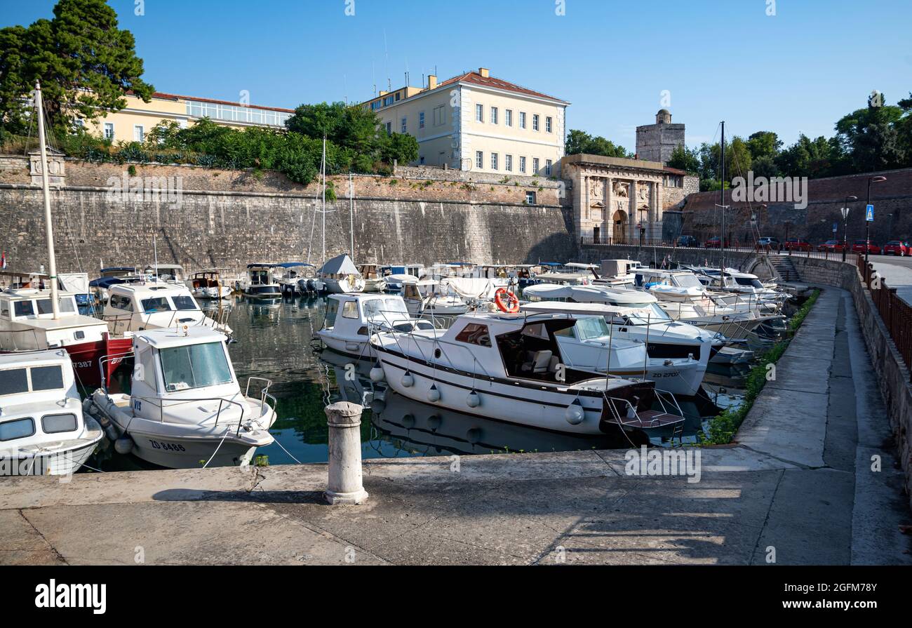 Port of the city of Zadar, Croatia Stock Photo - Alamy