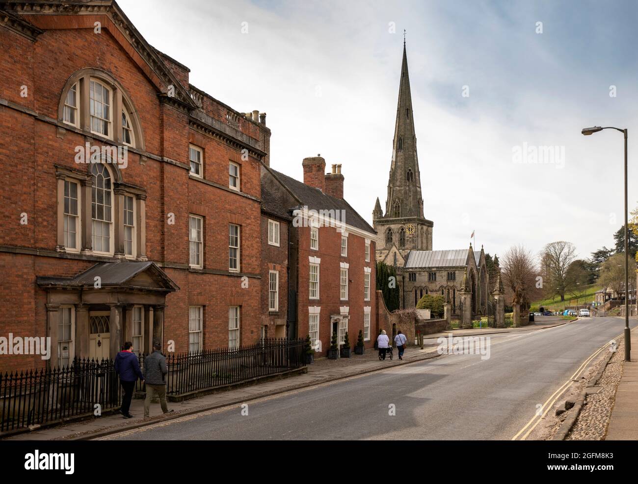 UK, England, Derbyshire, Ashbourne, Church Street, The Mansion, home to ...
