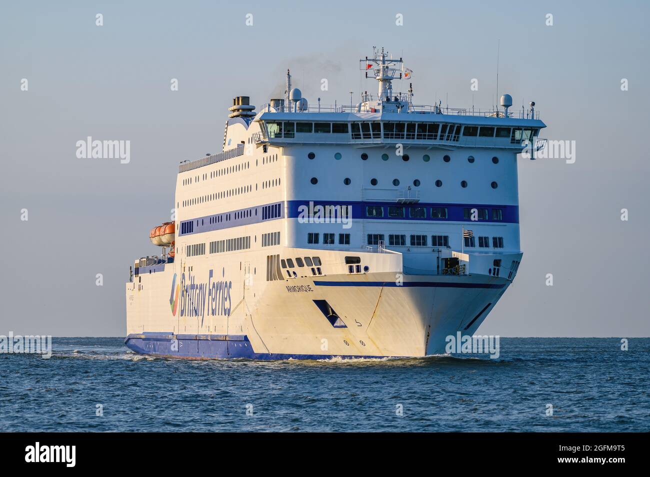 The cross-Channel ferry Armorique is operated by Brittany Ferries on ...