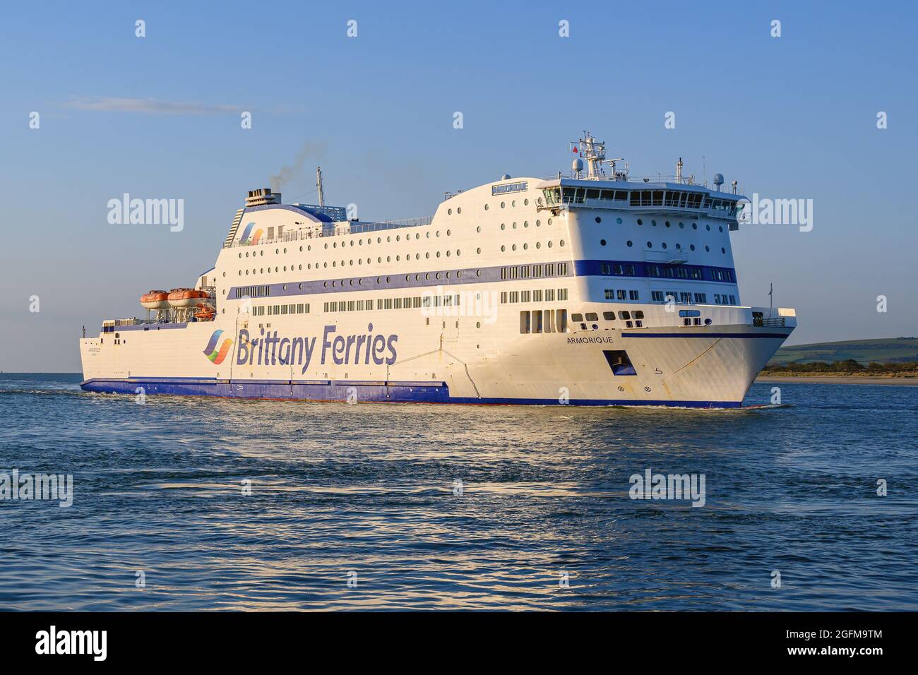 The cross-Channel ferry Armorique is operated by Brittany Ferries on ...