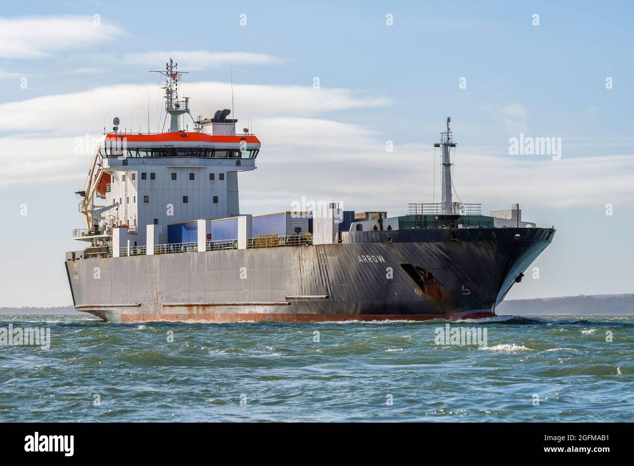 The RO-RO ferry Arrow is owned by the Isle of Man Steam Packet. The ...