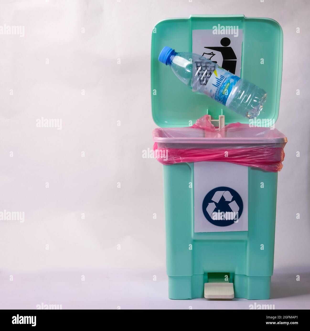 basra, iraq - august 22, 2021: Photo of plastic bottle in a plastic ...