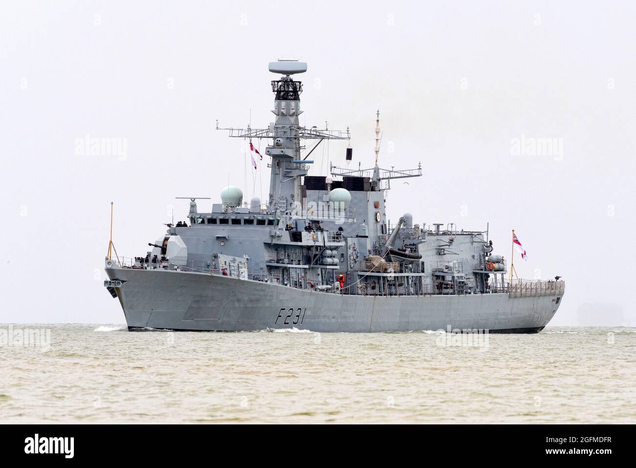 HMS Argyll is a Type 23 frigate operated by the Royal Navy Stock Photo ...