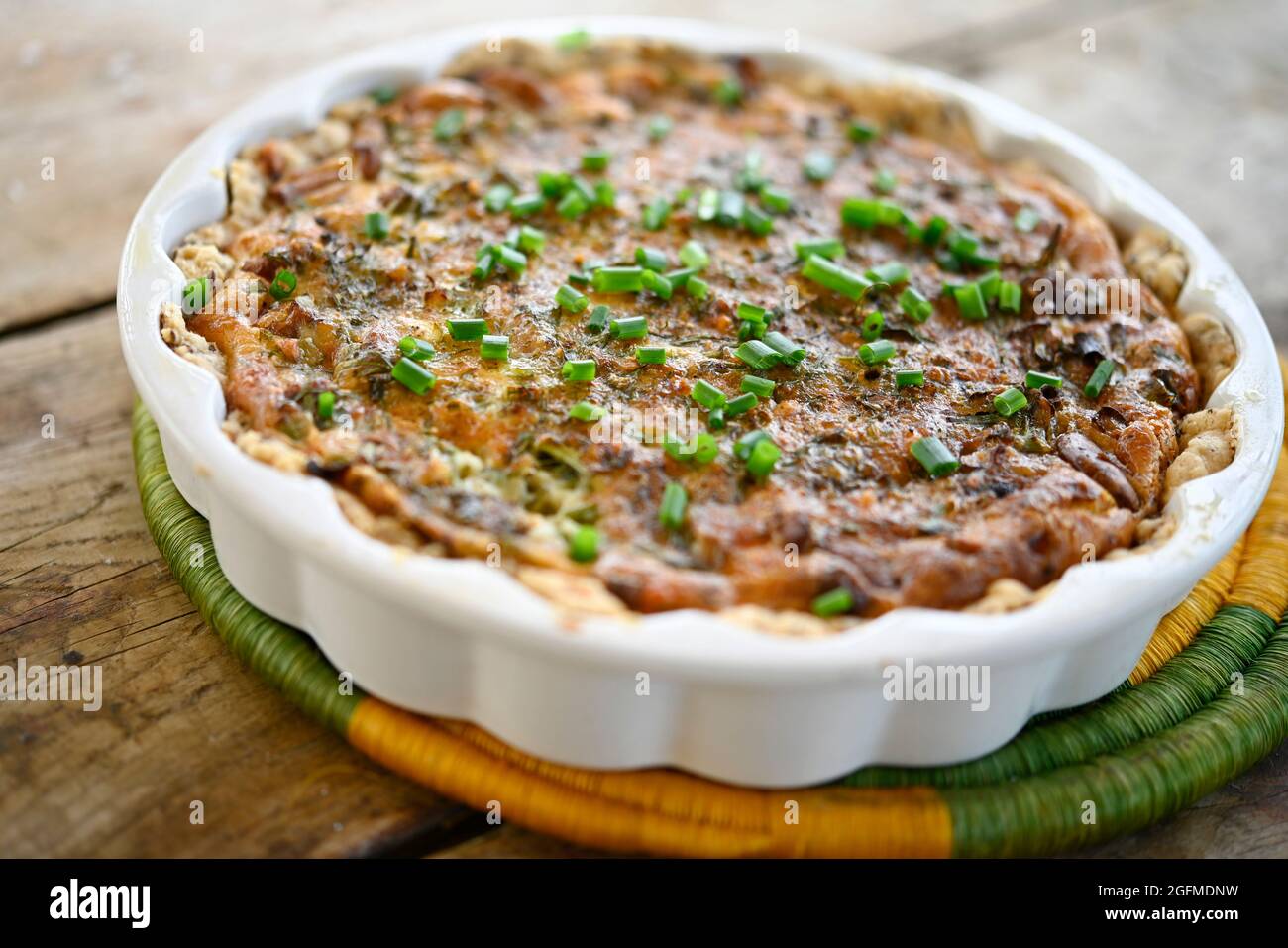 Swedish Cheese Pie made with Vasterbotten cheese, chanterelles, dill ...