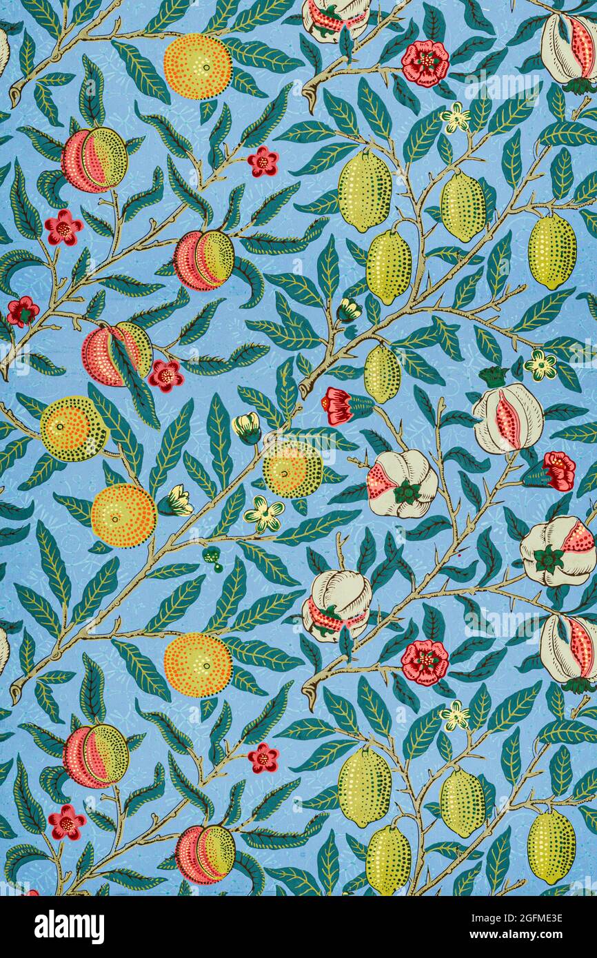 Four fruits pattern (1862) by William Morris Stock Photo - Alamy
