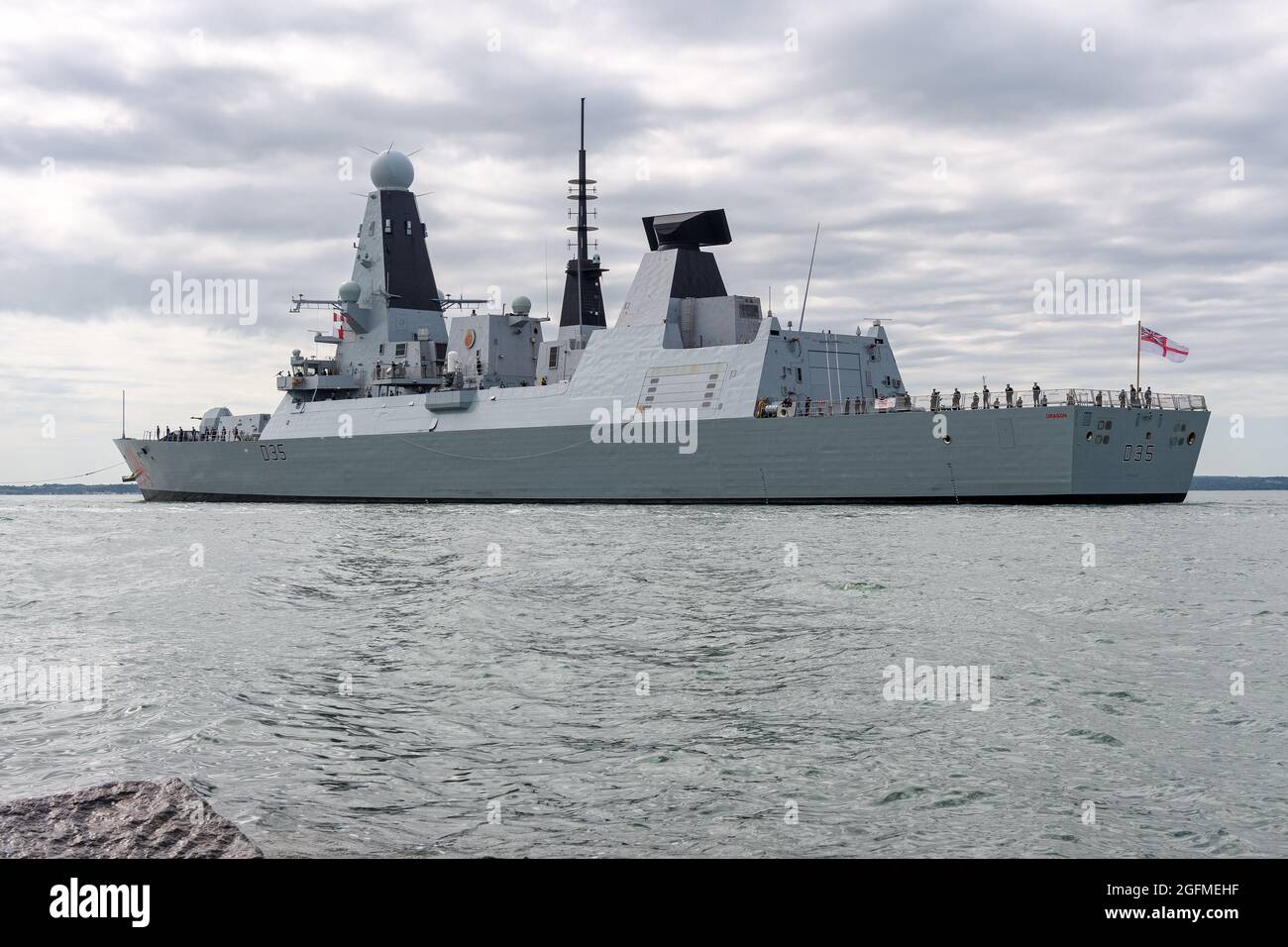 HMS Dragon (D35) is one of six Type 45 destroyers operated by the Royal ...