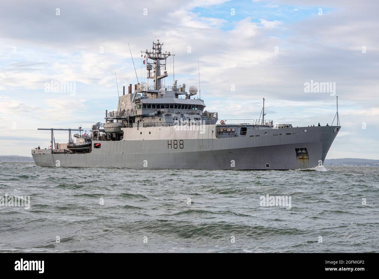 HMS Enterprise (H88) is a hydrographic survey vessel operated by the ...