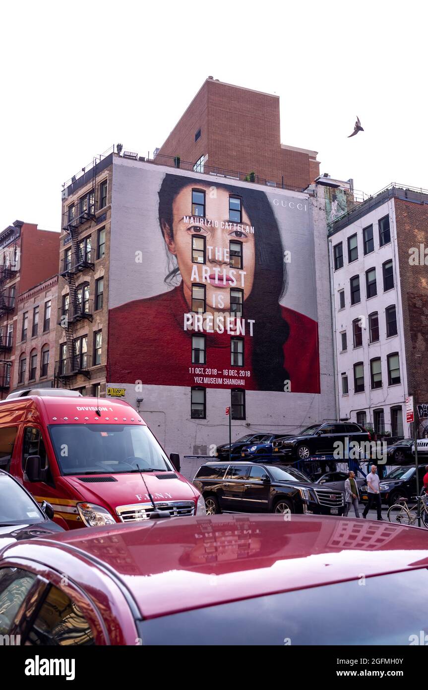 murals downtown Manhattan, New York City Stock Photo - Alamy