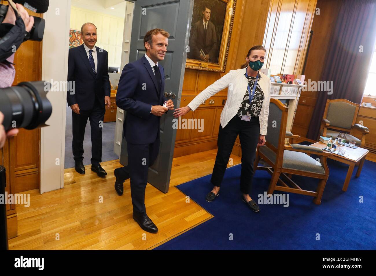 Micheal martin macron hi-res stock photography and images - Alamy
