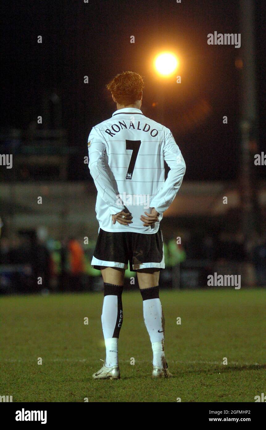 Northampton v Man United FA Cup 4th round 25.1..2004 Cristiano Ronaldo ...