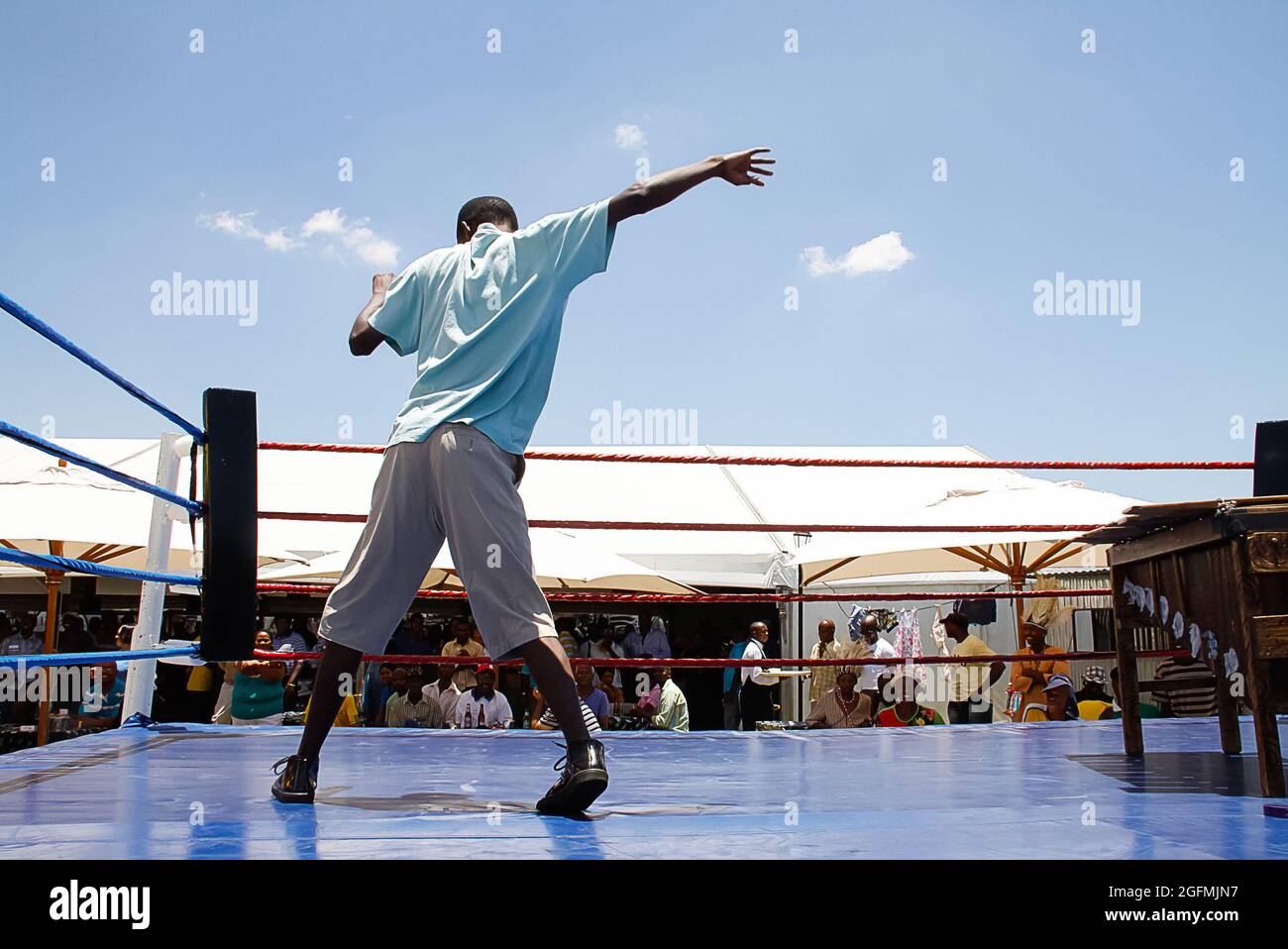 JOHANNESBURG, SOUTH AFRICA - Apr 24, 2019: African male break dancing ...