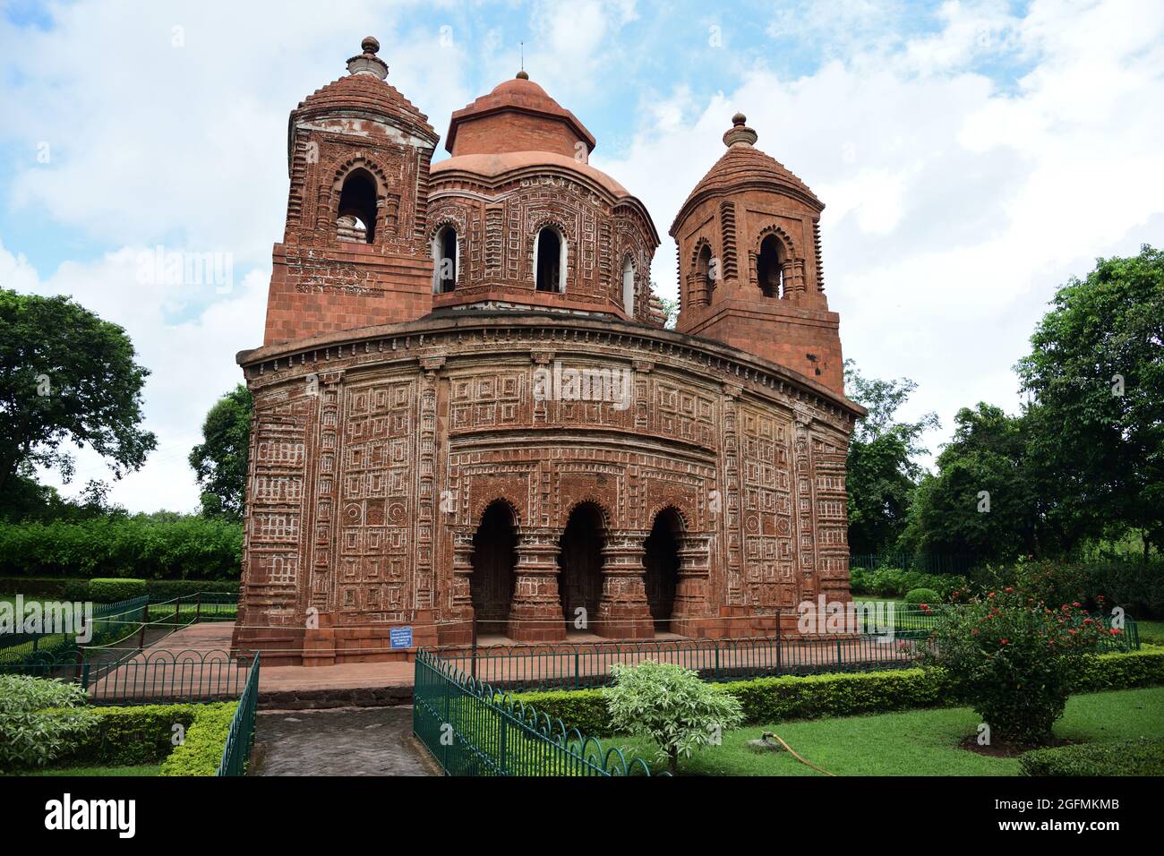 Shyamrai Temple. This Pancharatna brick temple was built by the Malla ...