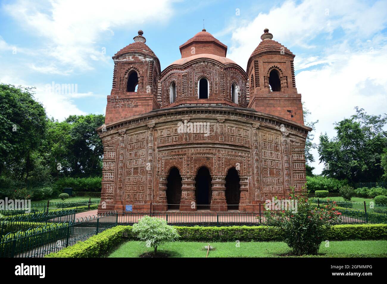 Shyamrai Temple. This Pancharatna brick temple was built by the Malla ...