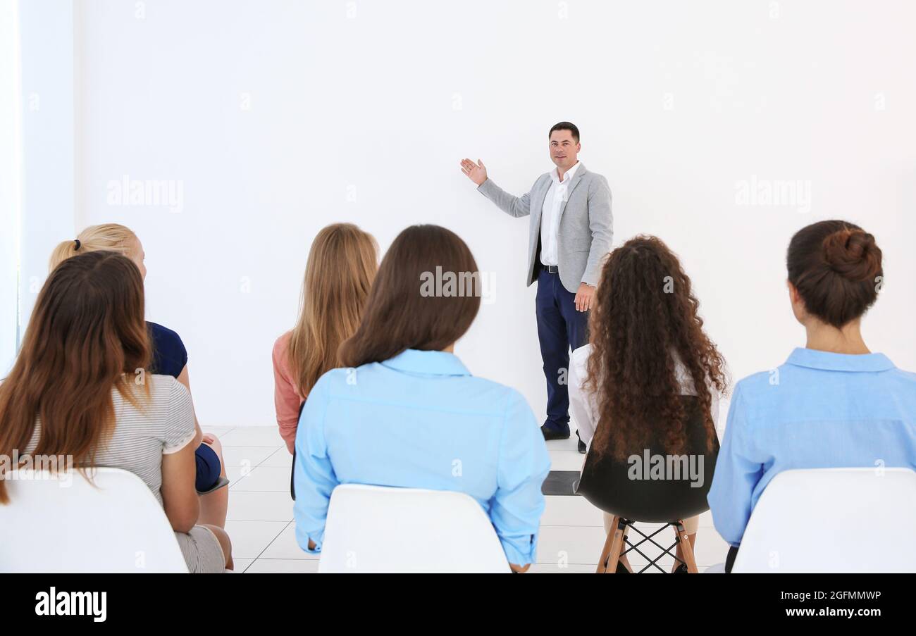 Group of people at business presentation Stock Photo - Alamy