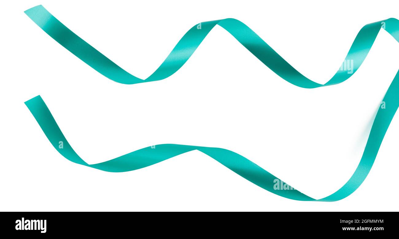 Teal Ribbon Border Clip Art