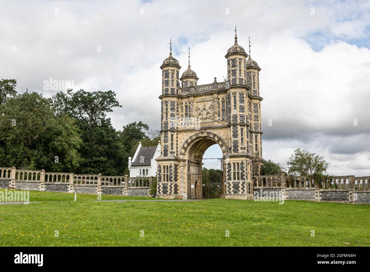 The distinctive structure now known as Eastwell Towers stands a mile ...
