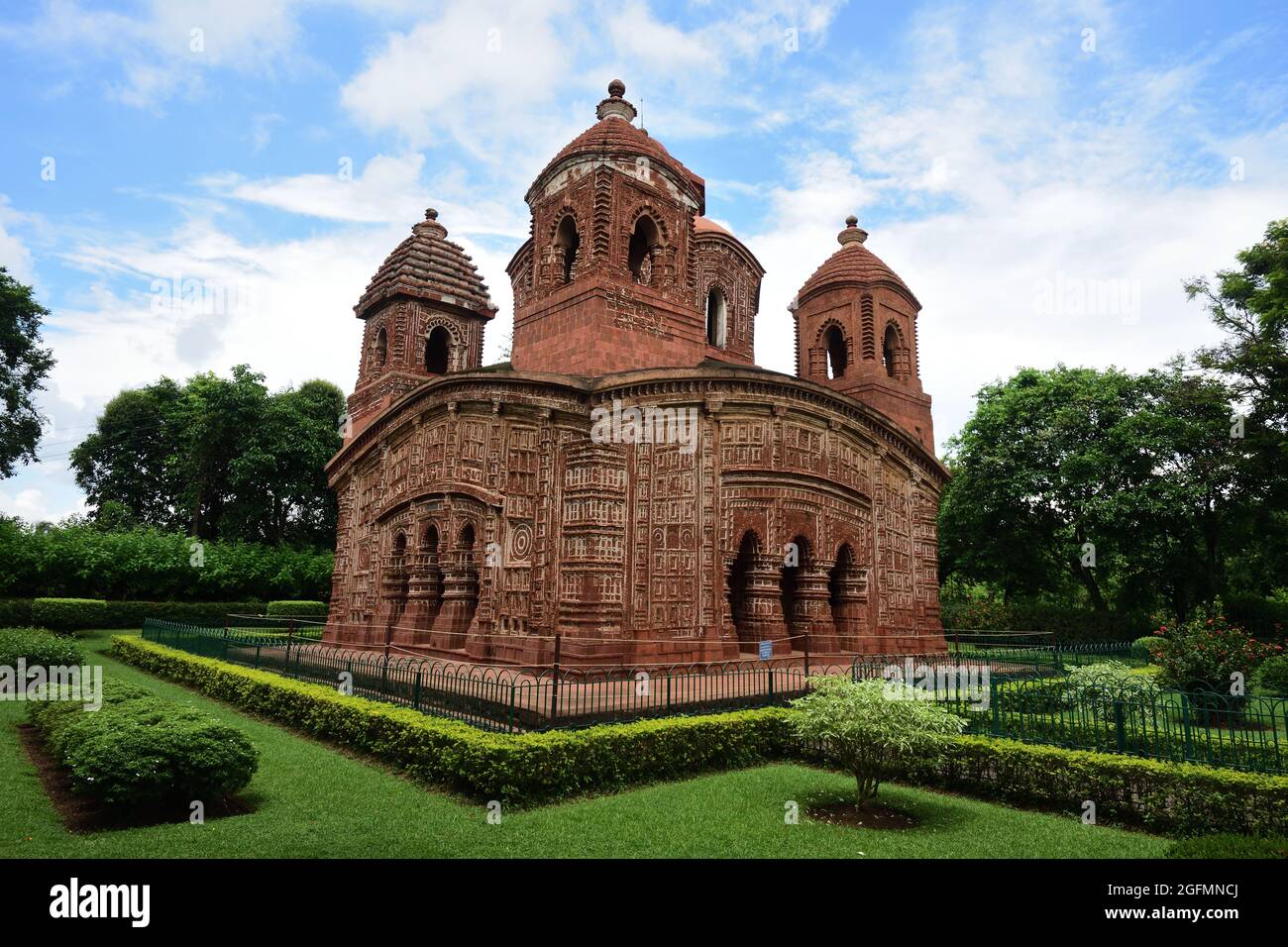 Shyamrai Temple. This Pancharatna brick temple was built by the Malla ...