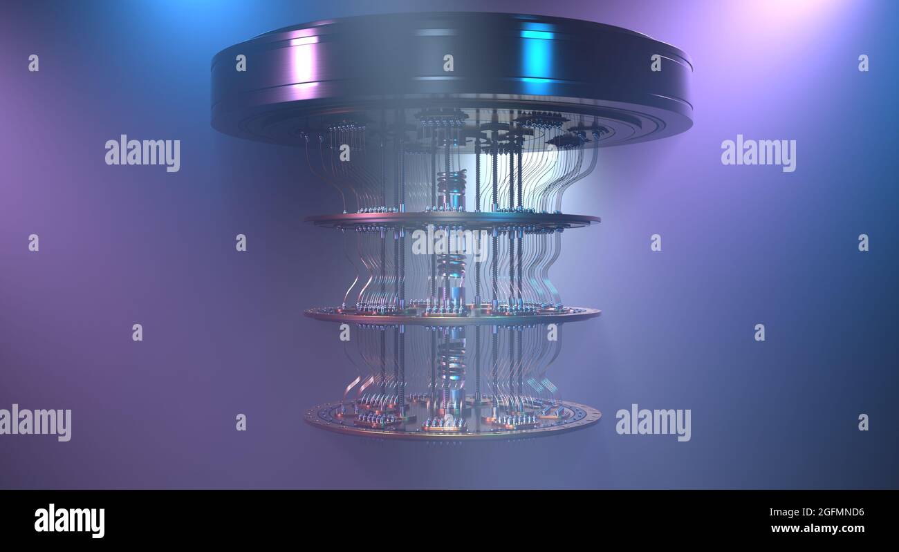 quantum computer in a beam of light Stock Photo - Alamy