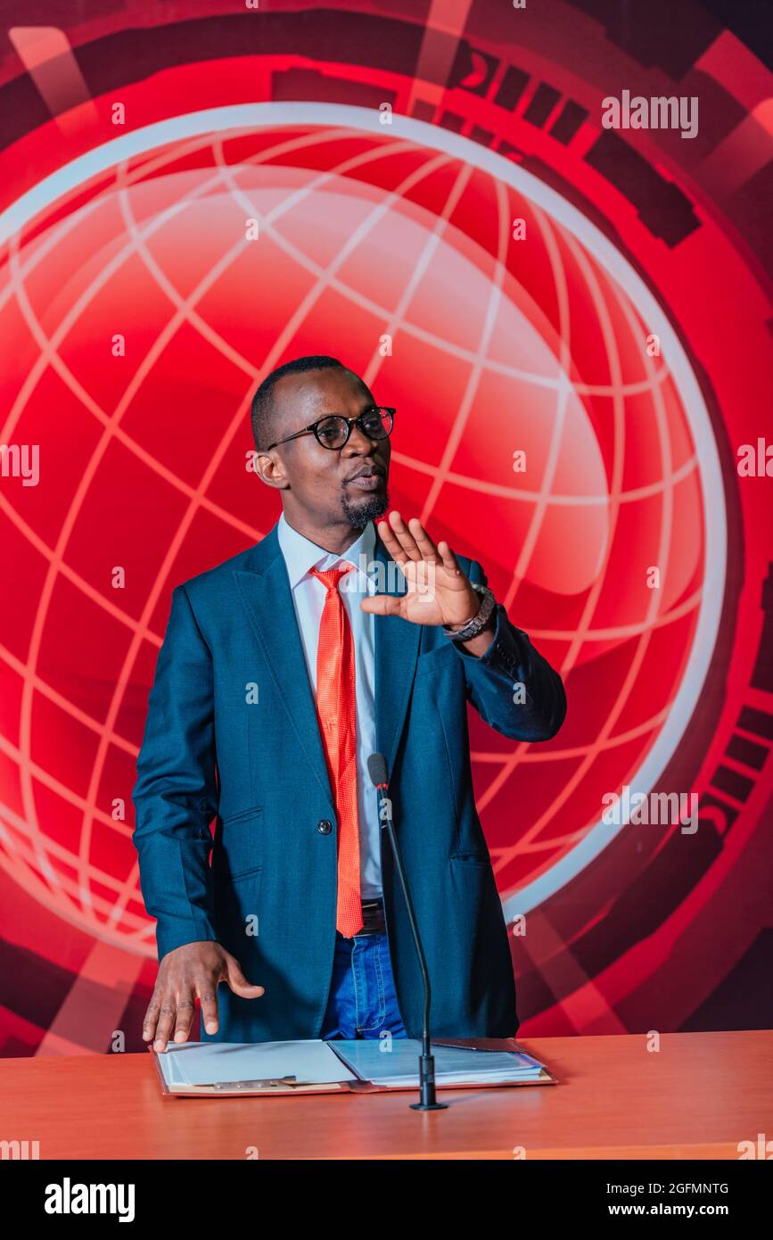 Person giving speech inspiration hi-res stock photography and images ...