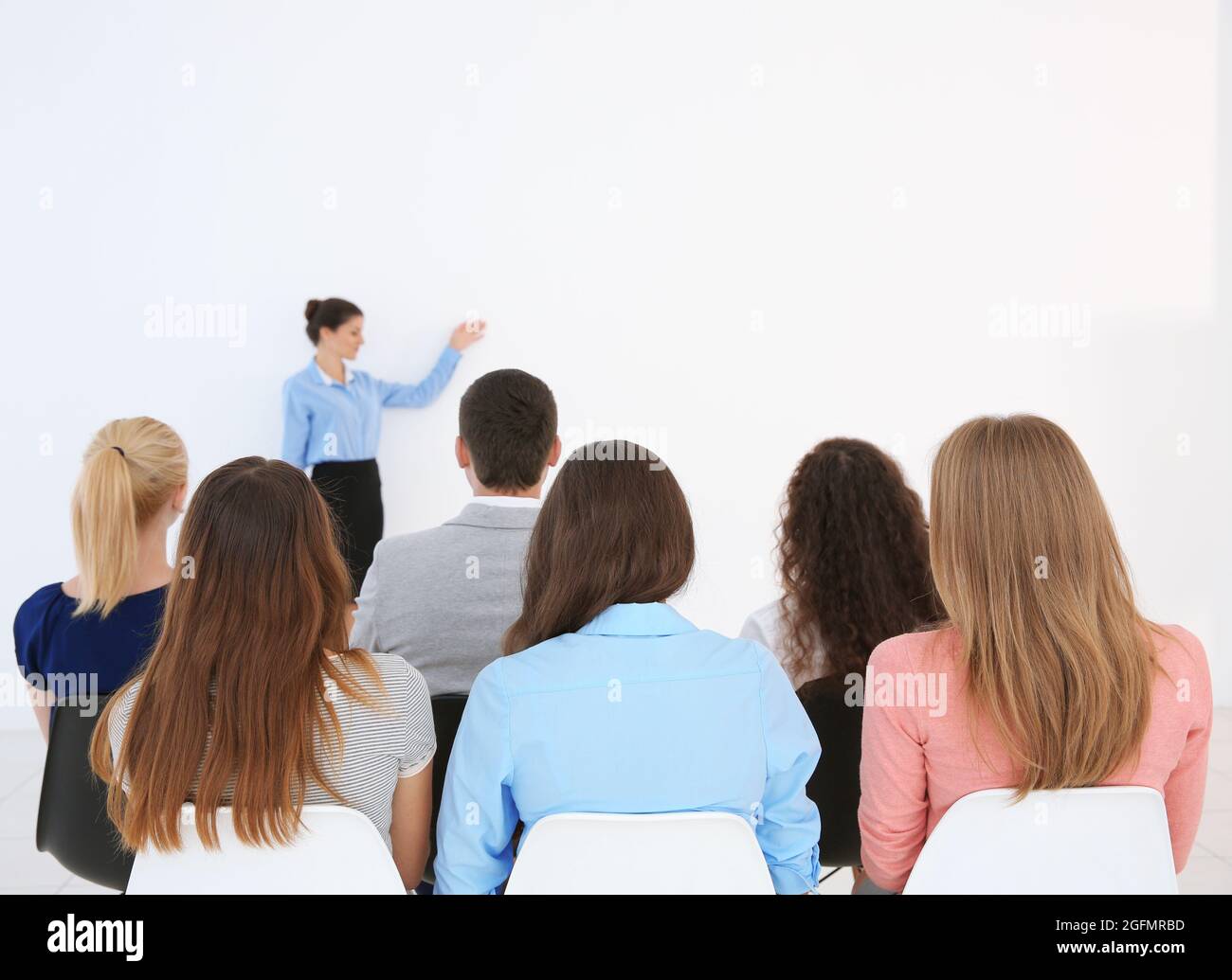 Group of people at business presentation Stock Photo - Alamy