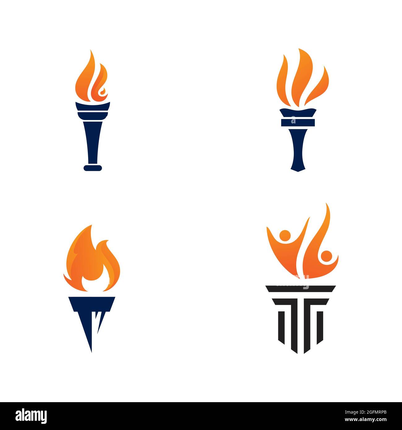 Liberty torch illustration Cut Out Stock Images & Pictures - Alamy