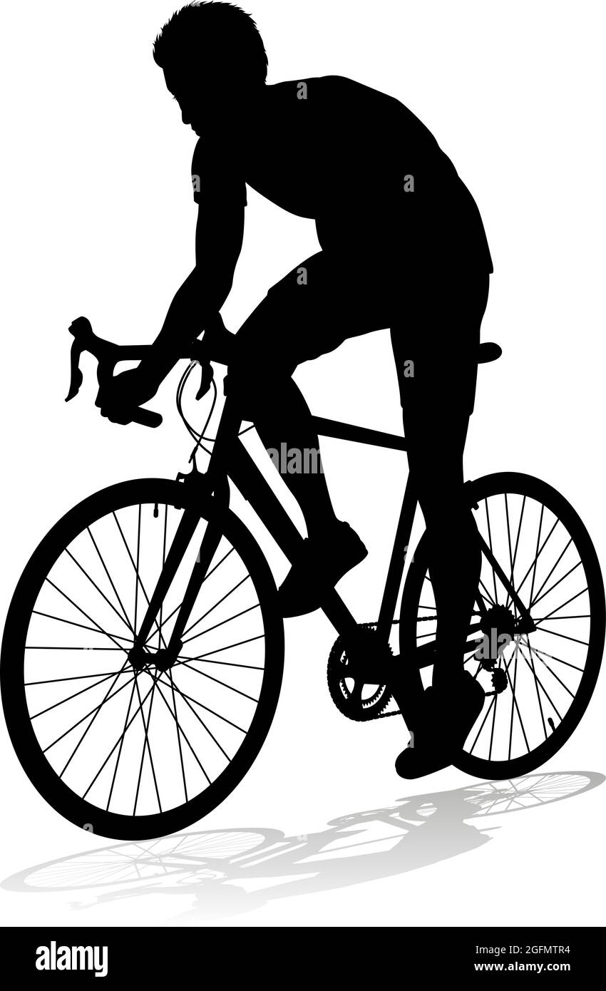 Man bicycle city Cut Out Stock Images & Pictures - Alamy