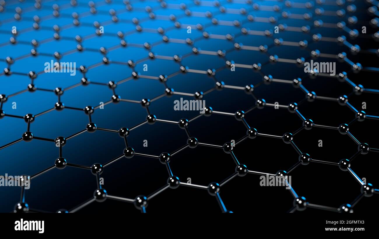 graphene structure in perspective Stock Photo - Alamy