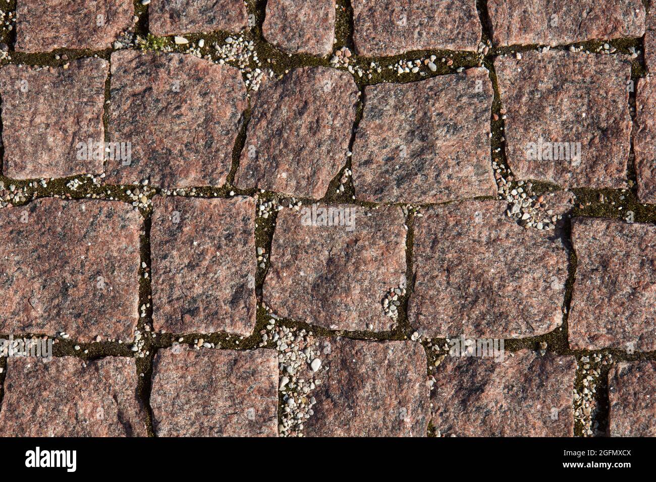 Stone brick pavement Stock Photo - Alamy