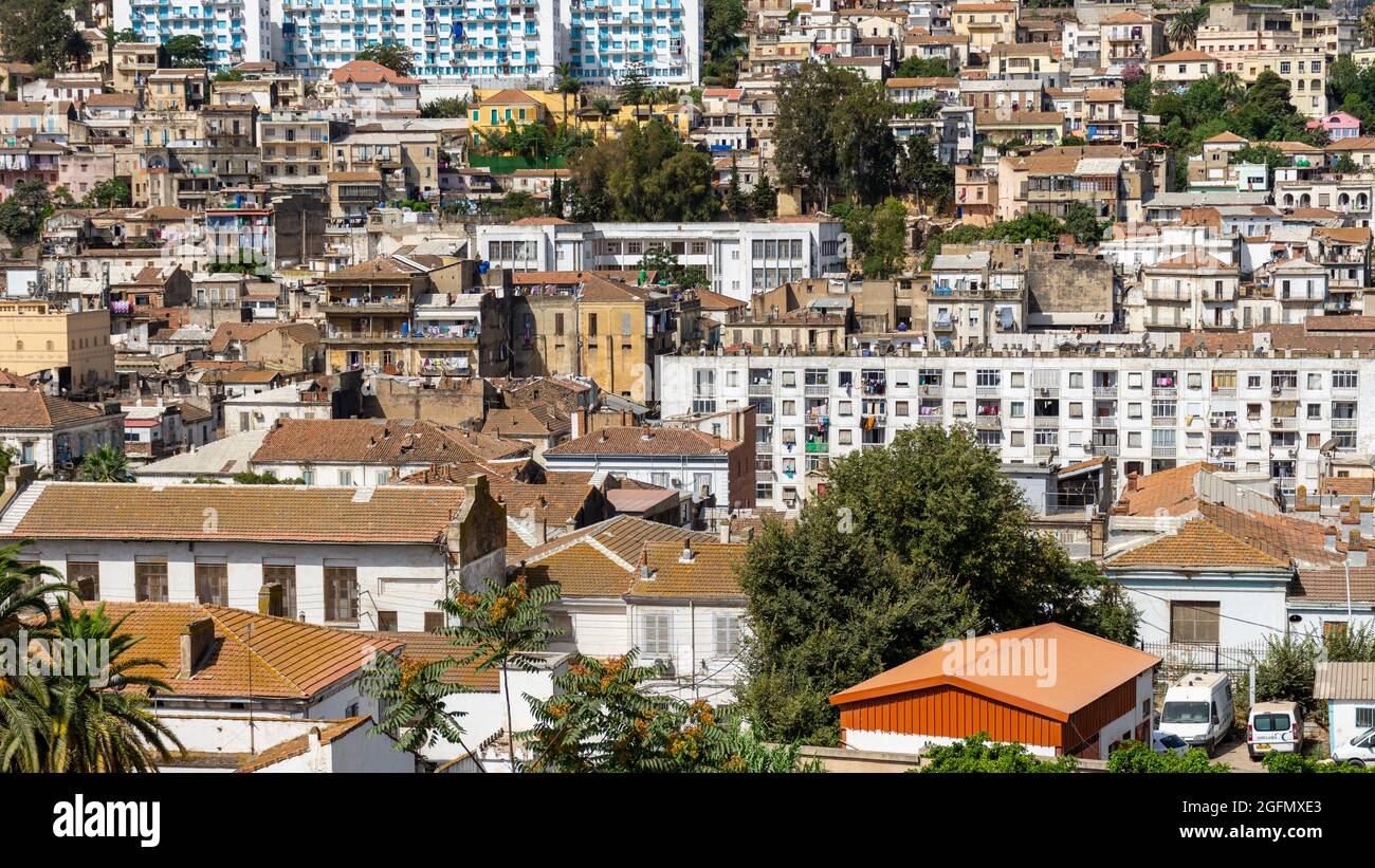 Aerial view of historic and modern houses in Skikda downtown, Algeria Stock Photo - Alamy